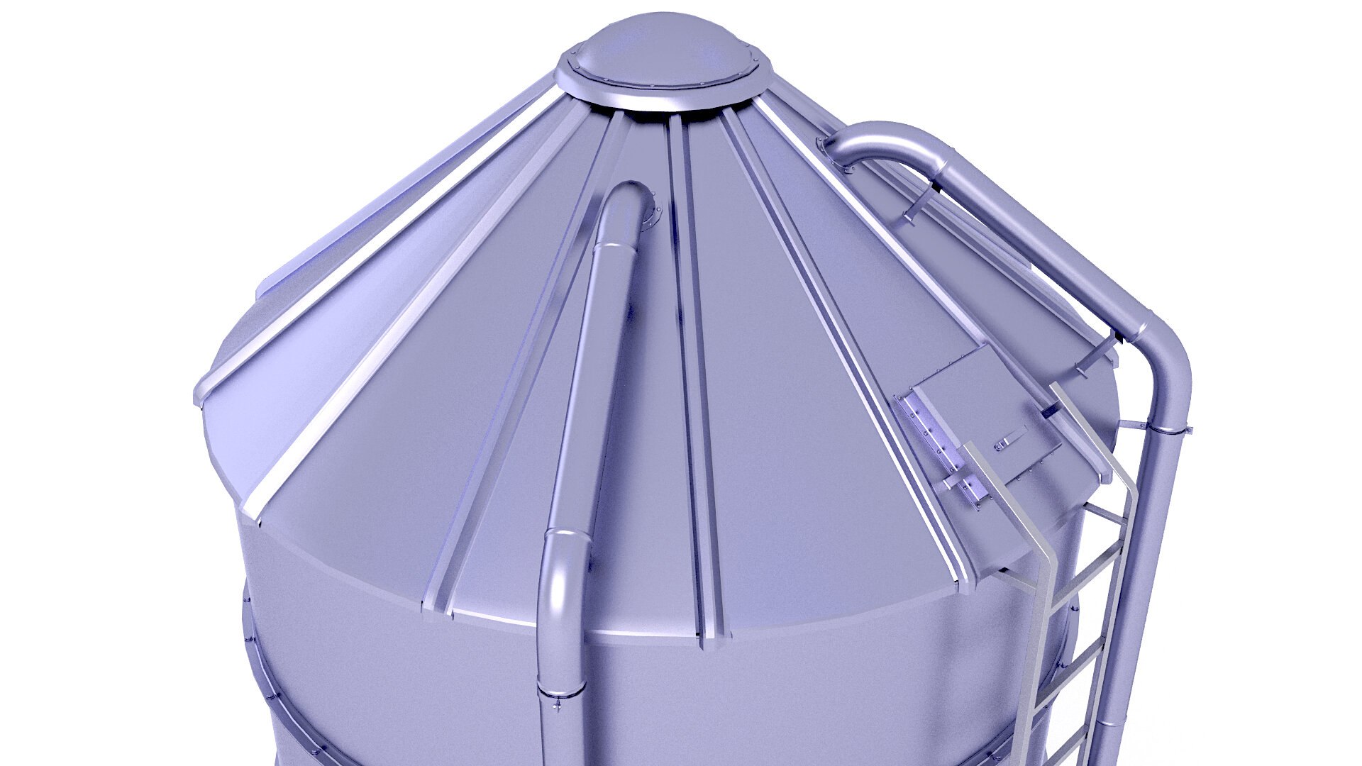 Forage Grain Corn Silos V6 3D Model - TurboSquid 2419018