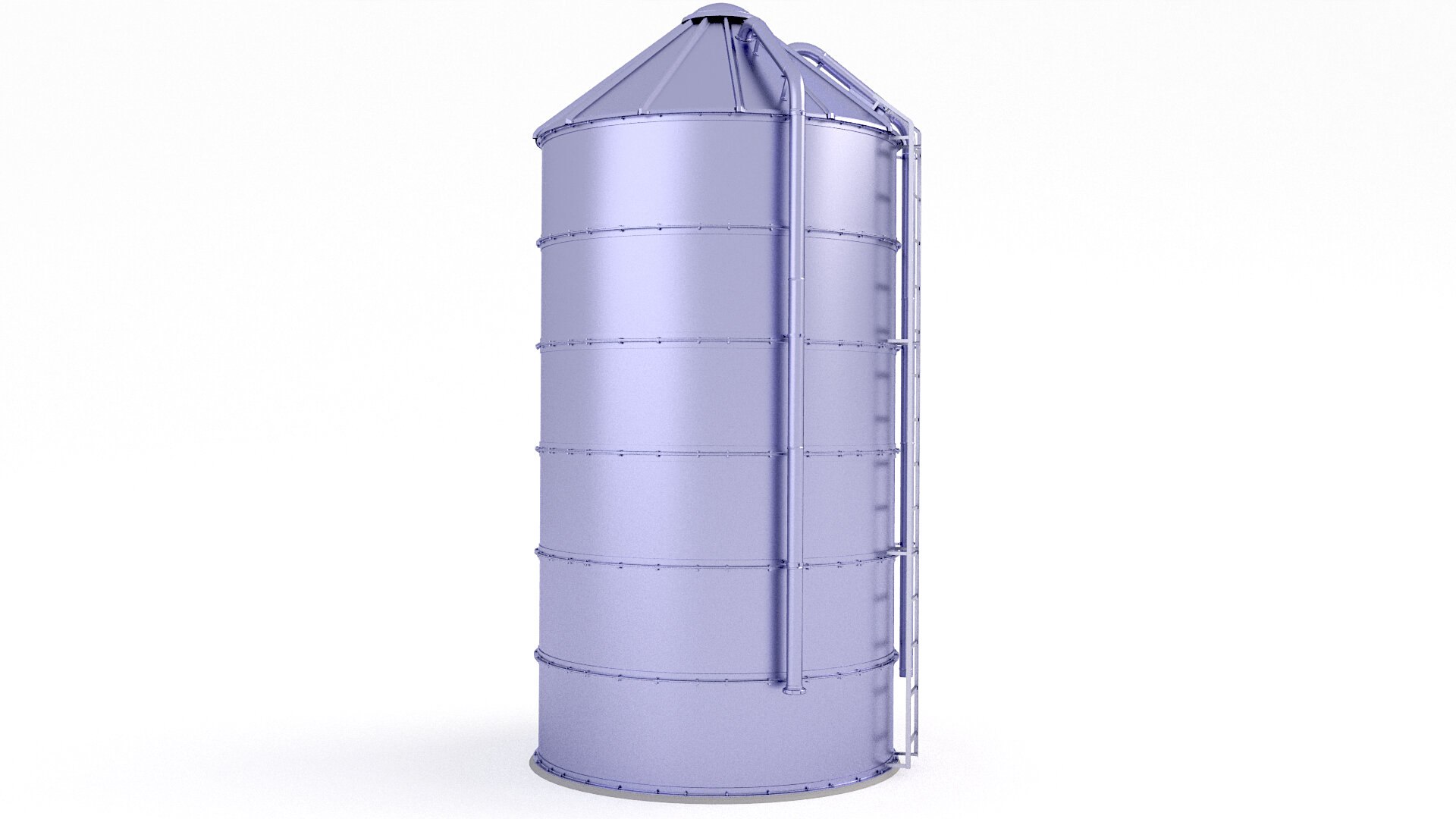 Forage Grain Corn Silos V6 3D Model - TurboSquid 2419018