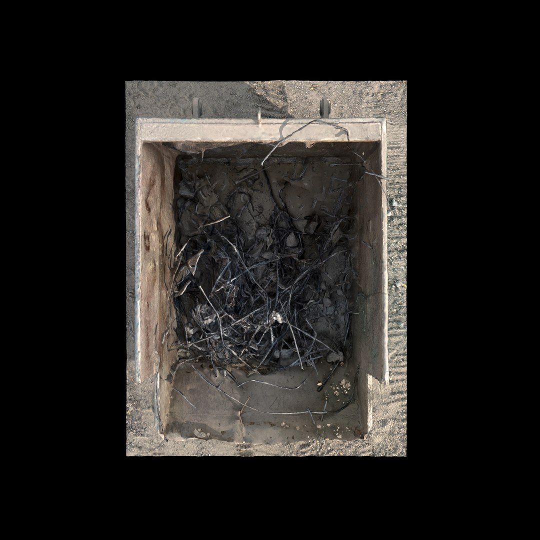 Gravel Container Rebar - 3D Photogrammetry Model Scan Of Small Green ...