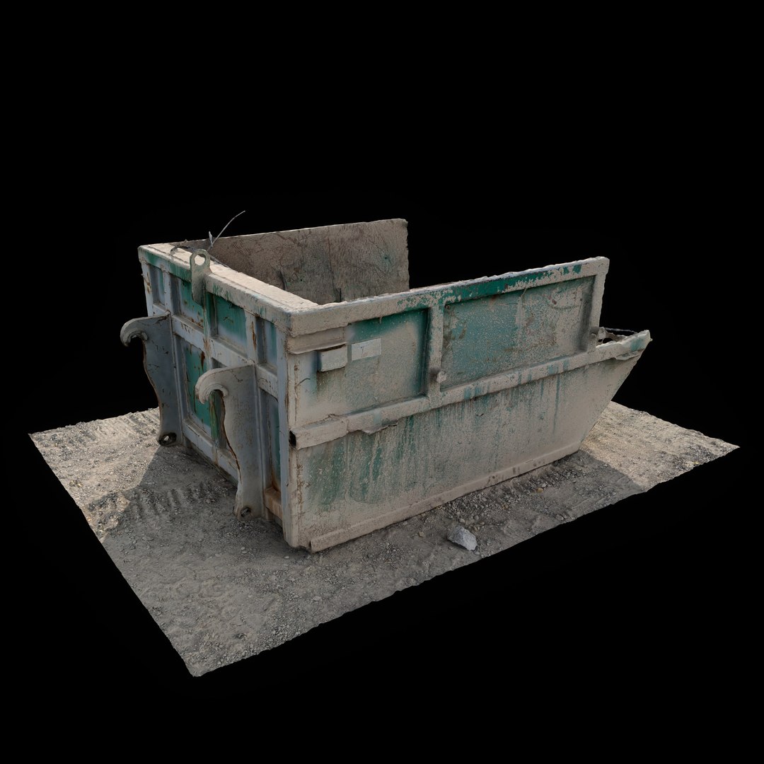 Gravel Container Rebar - 3D Photogrammetry Model Scan Of Small Green ...