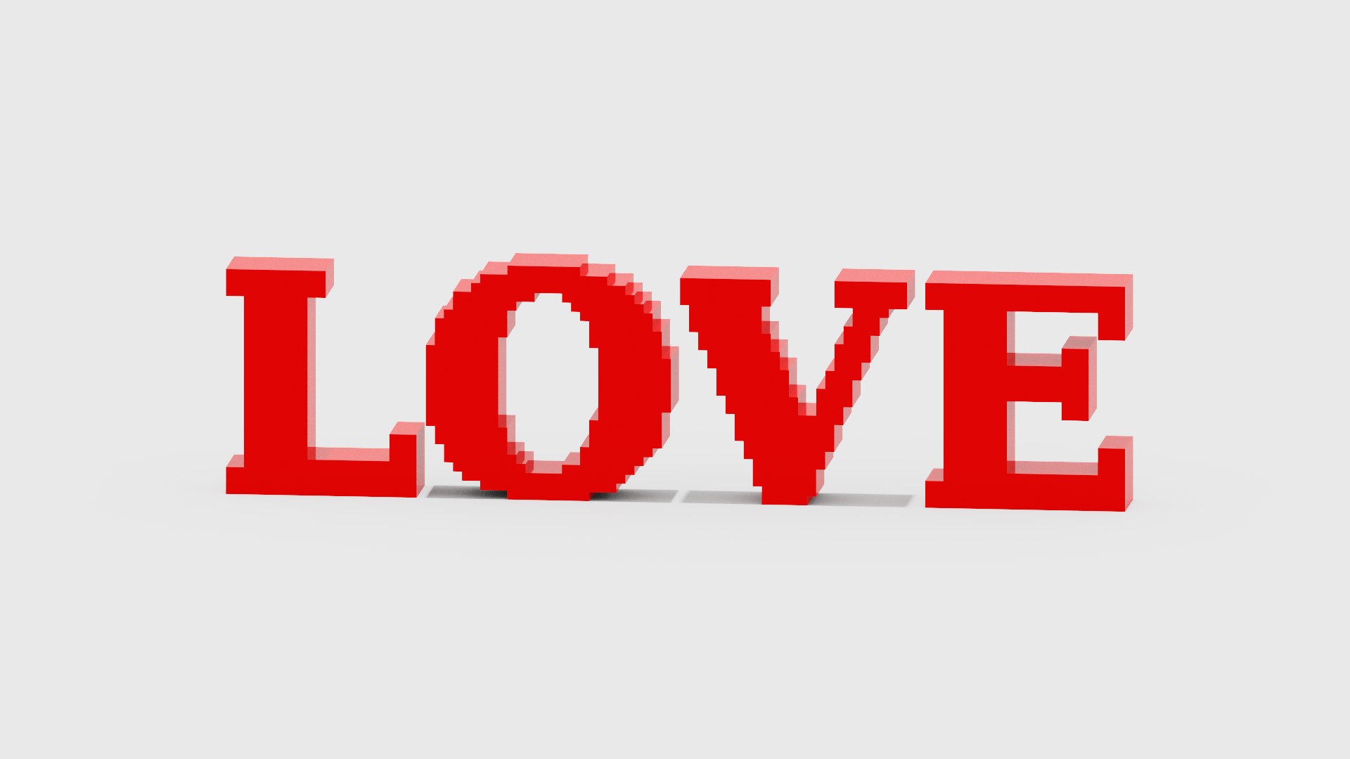 3D LOVE Text - TurboSquid 1892772