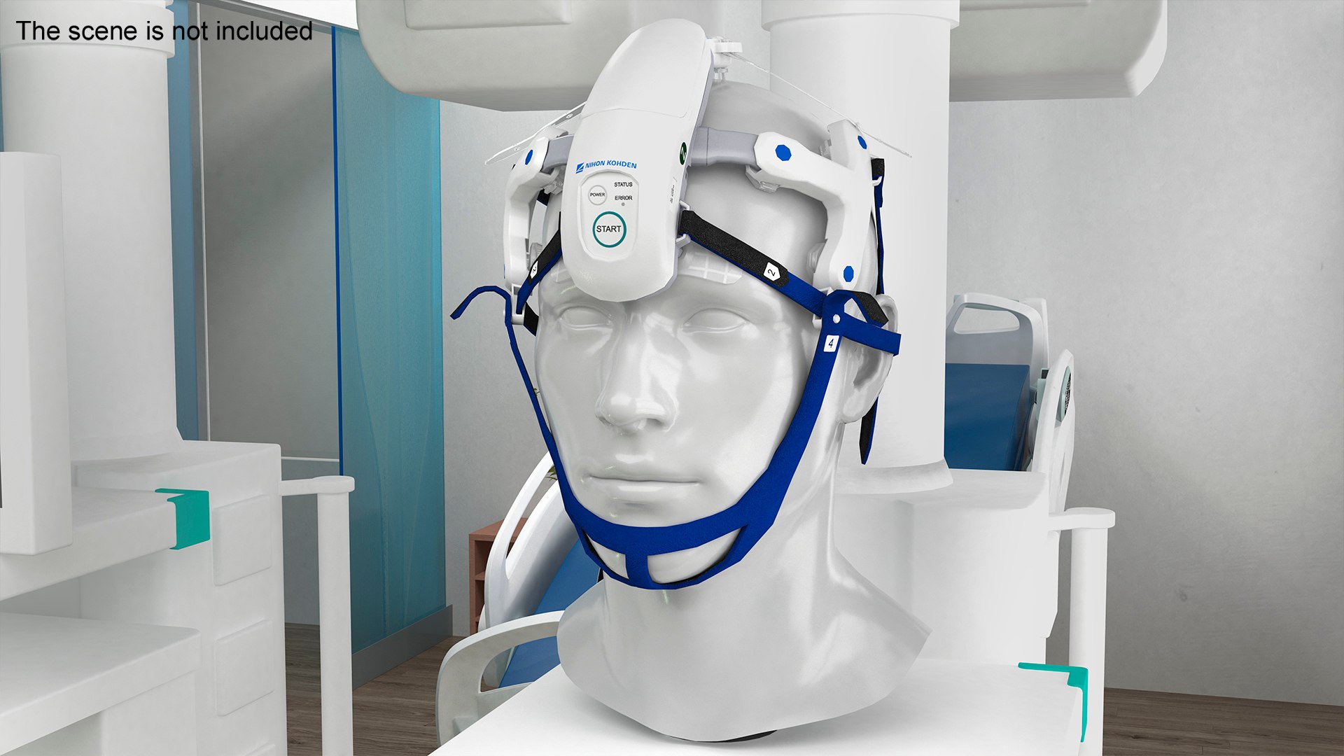 3D Electroencephalography EEG Headset Nihon Kohden AE-120A - TurboSquid ...