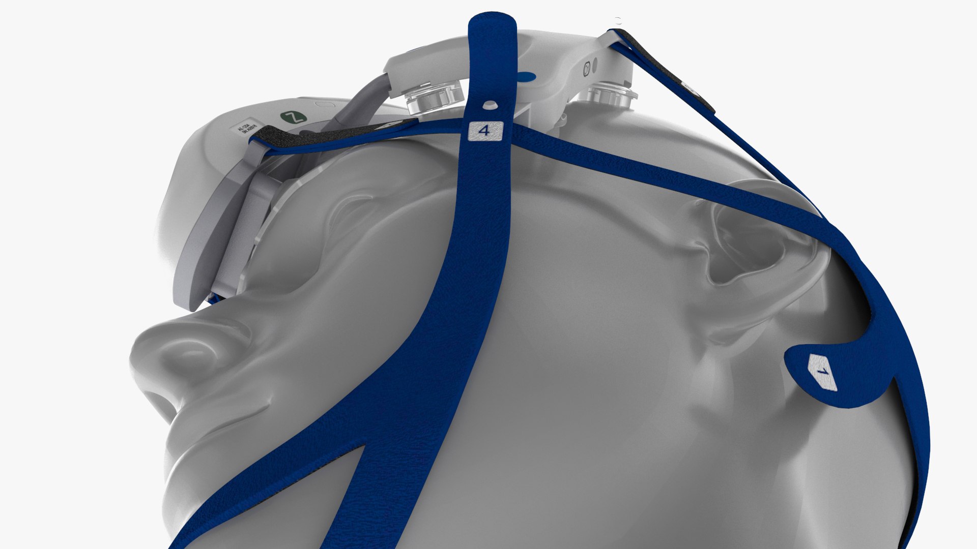 3D Electroencephalography EEG Headset Nihon Kohden AE-120A - TurboSquid ...