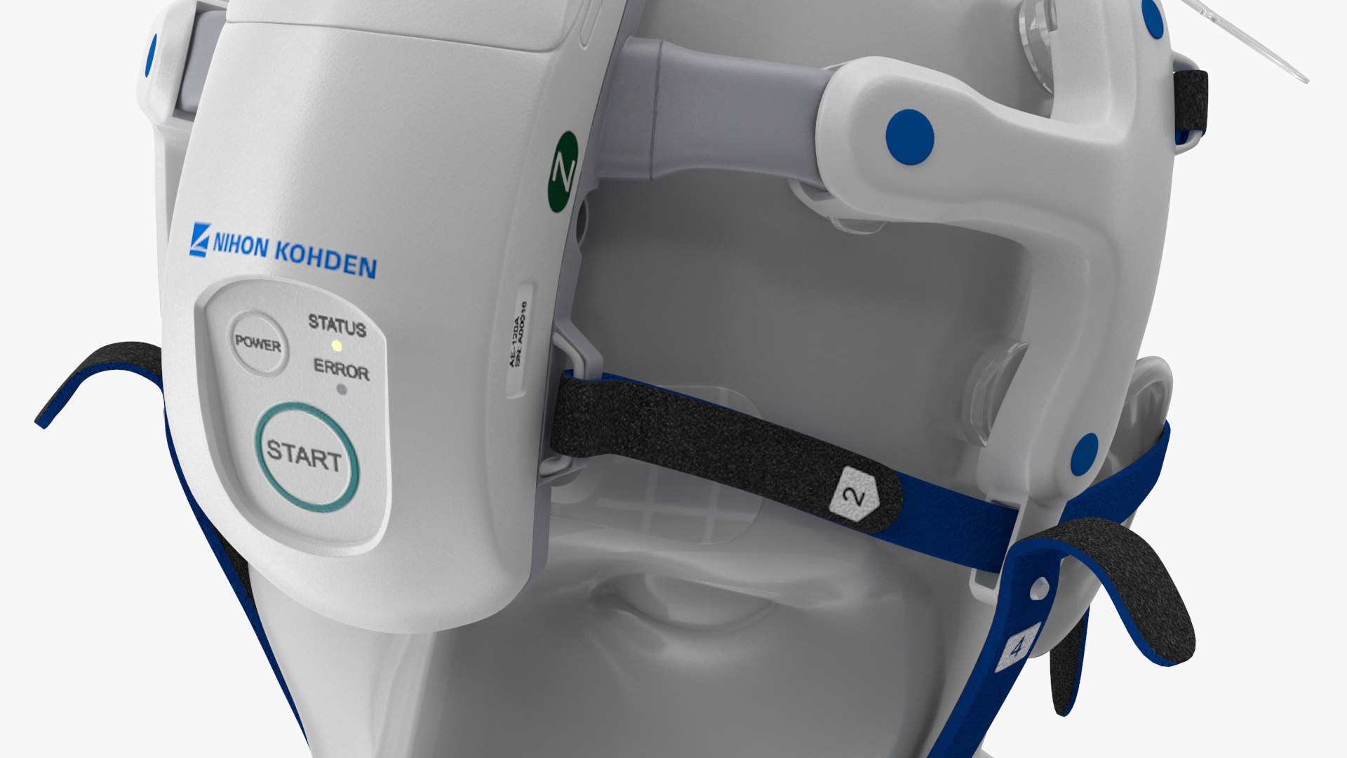 3D Electroencephalography EEG Headset Nihon Kohden AE-120A - TurboSquid ...