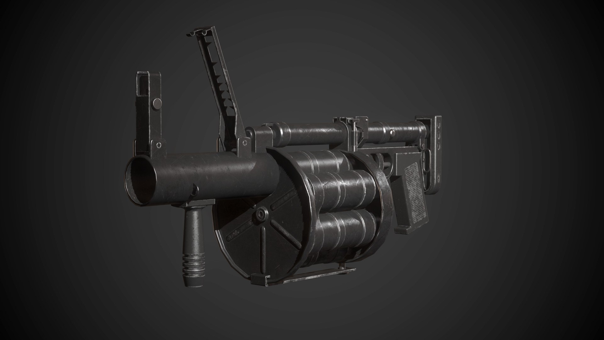 3d Model Rg-6 Grenade Launcher