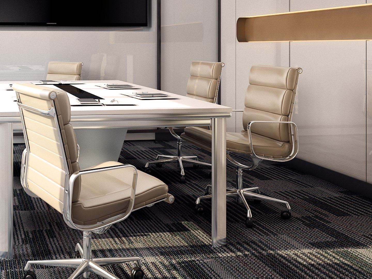 3D Modern Small Meeting Room Model - TurboSquid 2062204