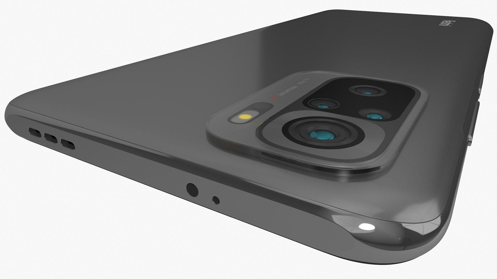 Xiaomi Redmi Note 10 Gray 3D - TurboSquid 1715589