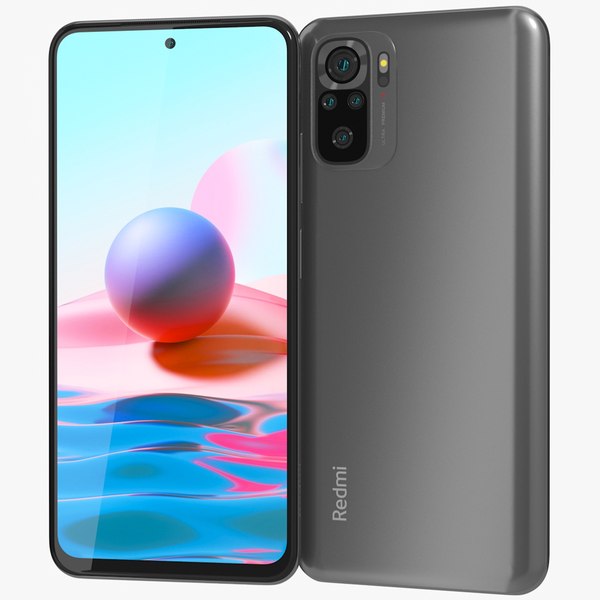 Xiaomi Redmi Note 10 Gray 3D - TurboSquid 1715589