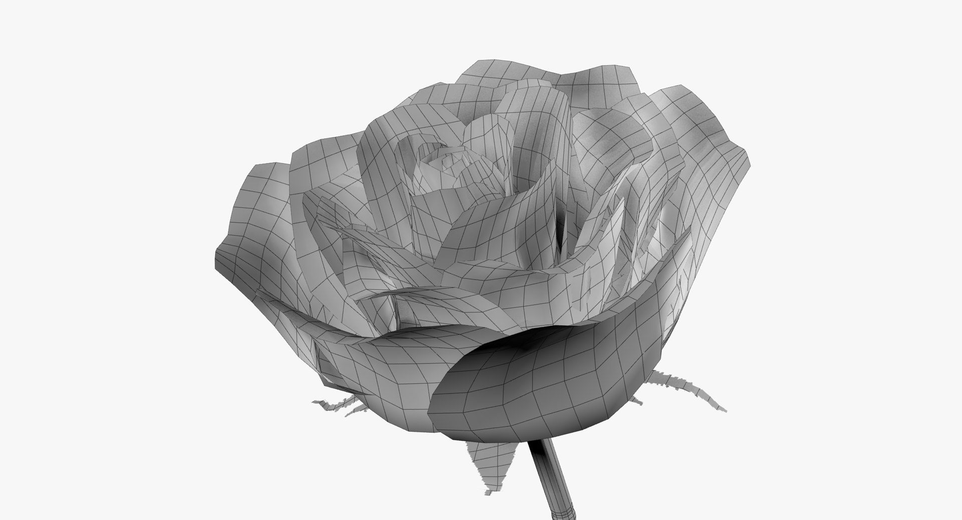 Red rose flower plant model - TurboSquid 1211566
