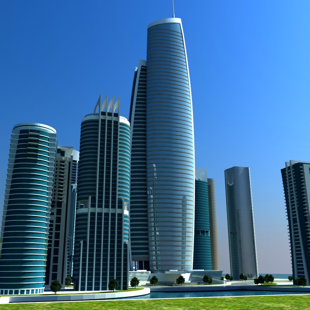3d Model Of Dubai Marina