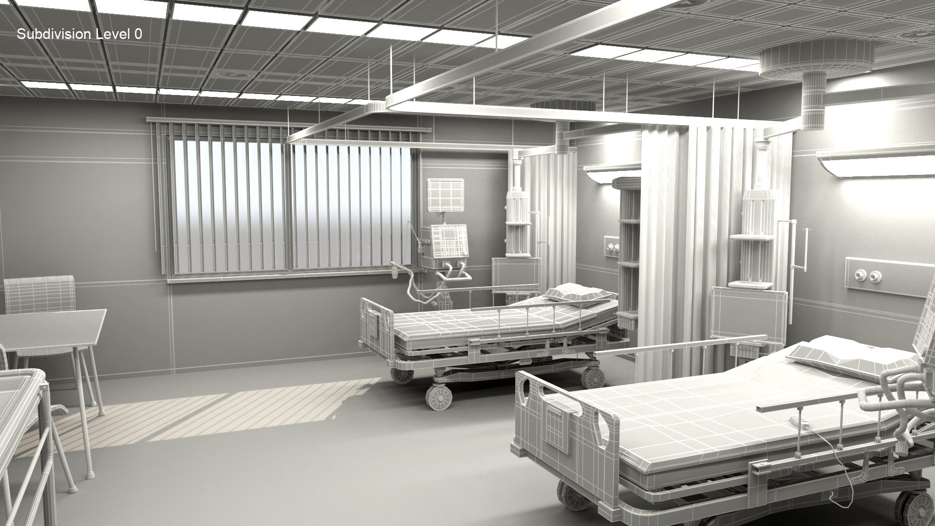 3D Isolation Bed - TurboSquid 1682230