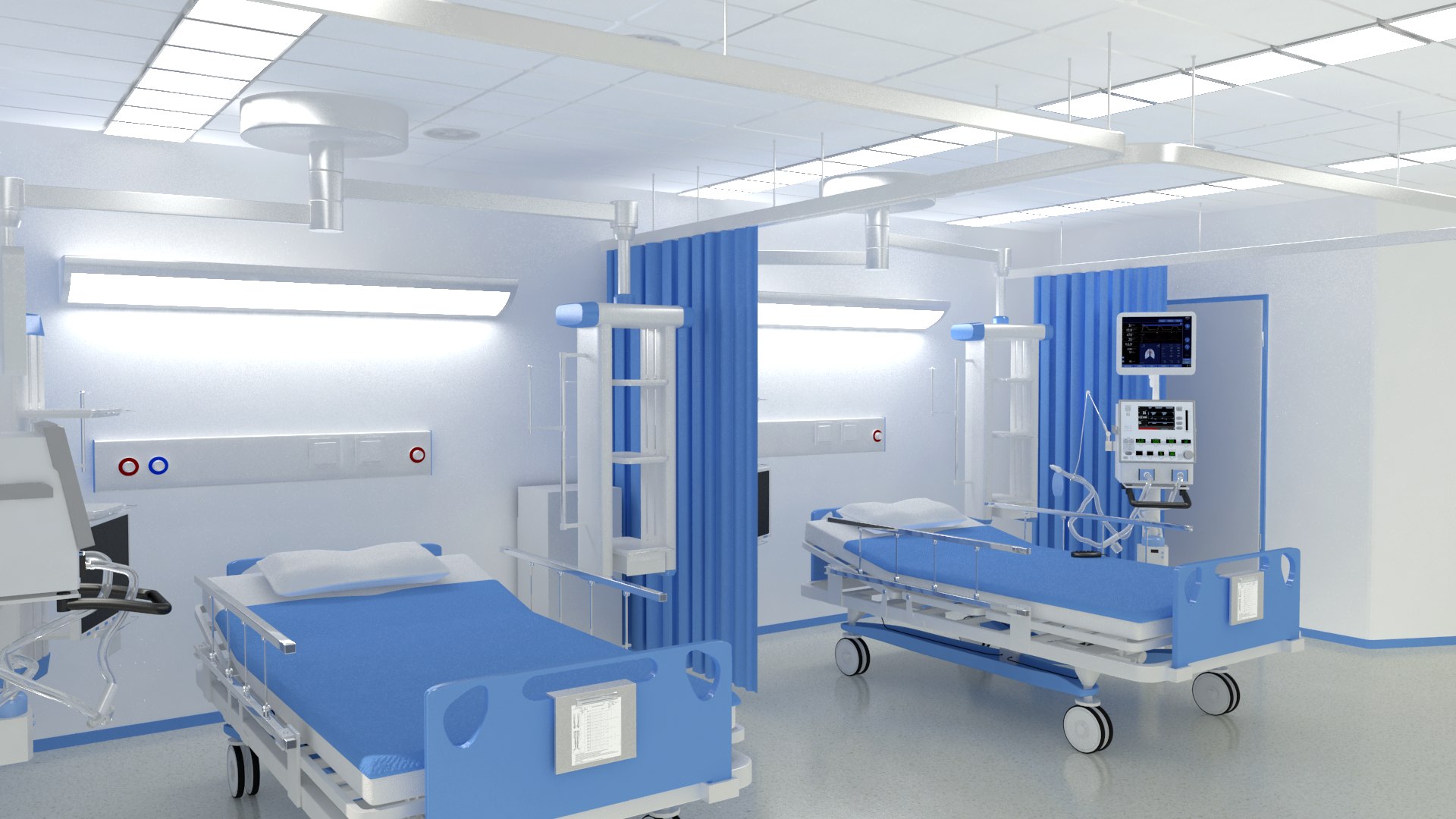 3D Isolation Bed - TurboSquid 1682230