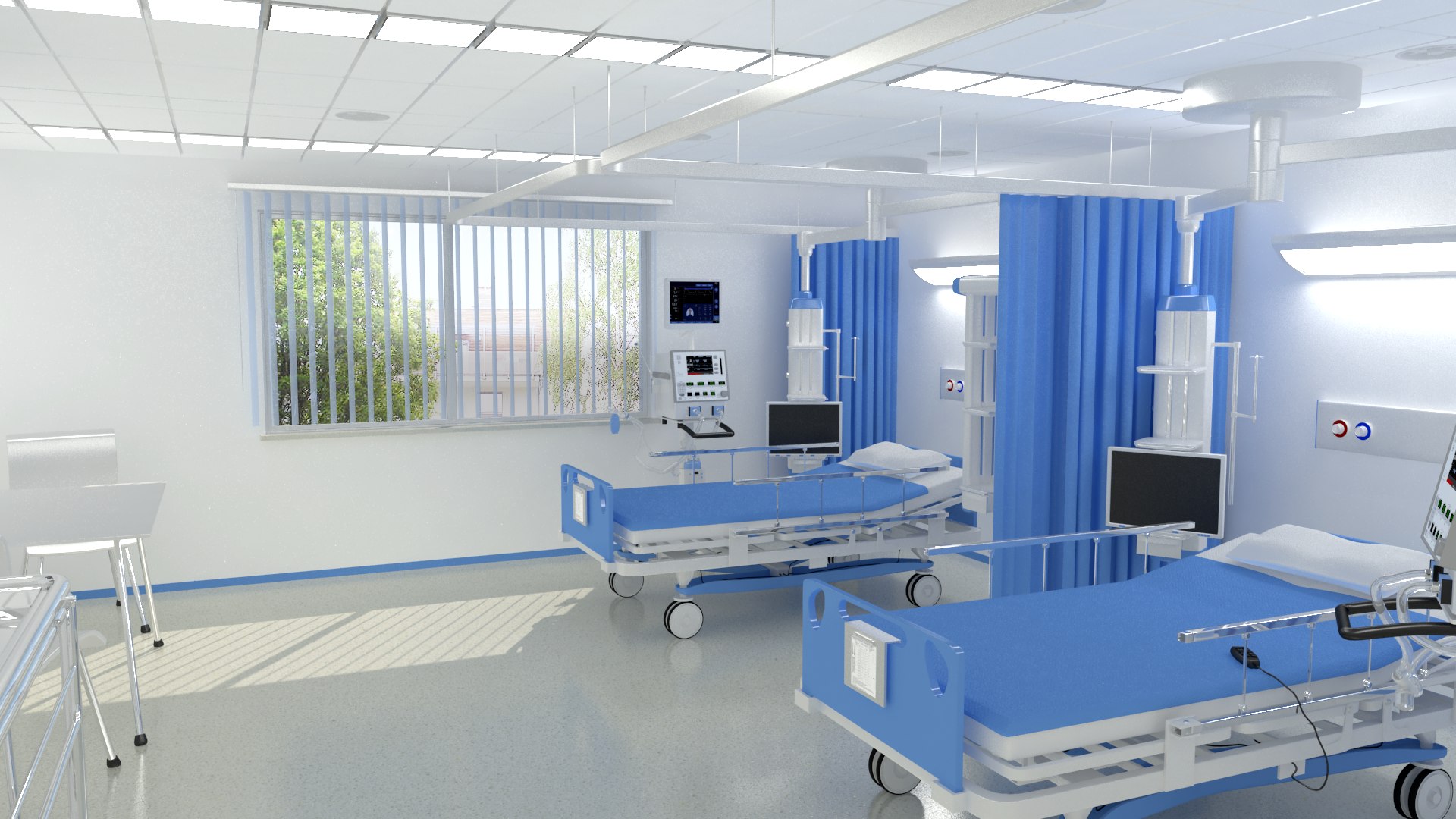 3D Isolation Bed - TurboSquid 1682230