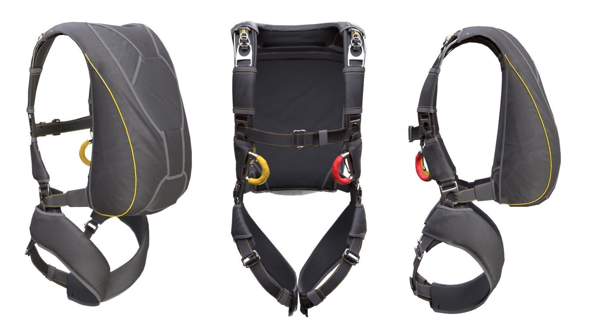 Man And Woman In Skydiving Container 49 3D - TurboSquid 2353353