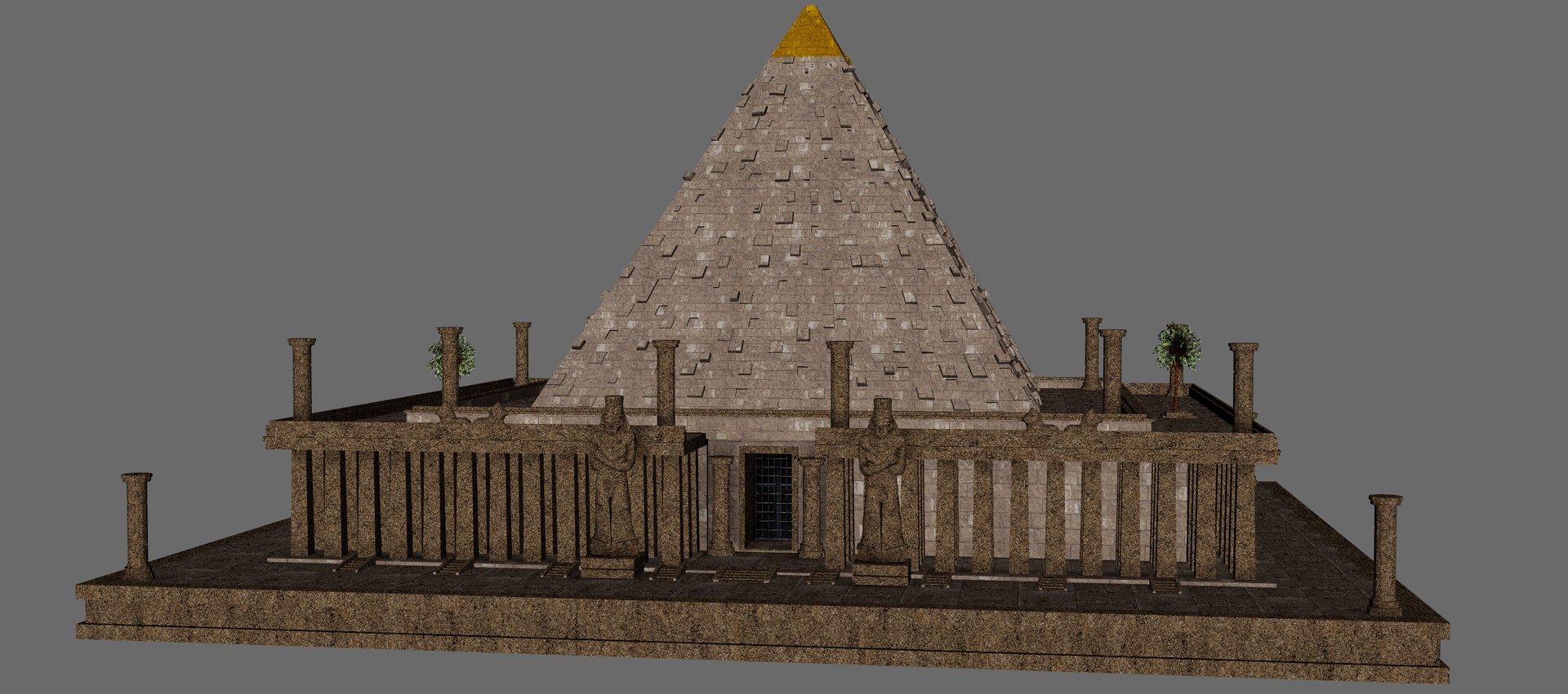 Ancient Egyptian Pyramid Temple 3D Model - TurboSquid 2248358