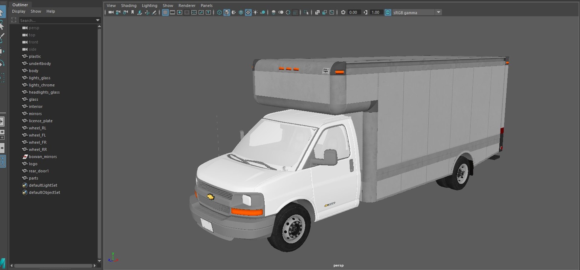 3D Chevrolet Express 3500 Box Van - TurboSquid 2211273
