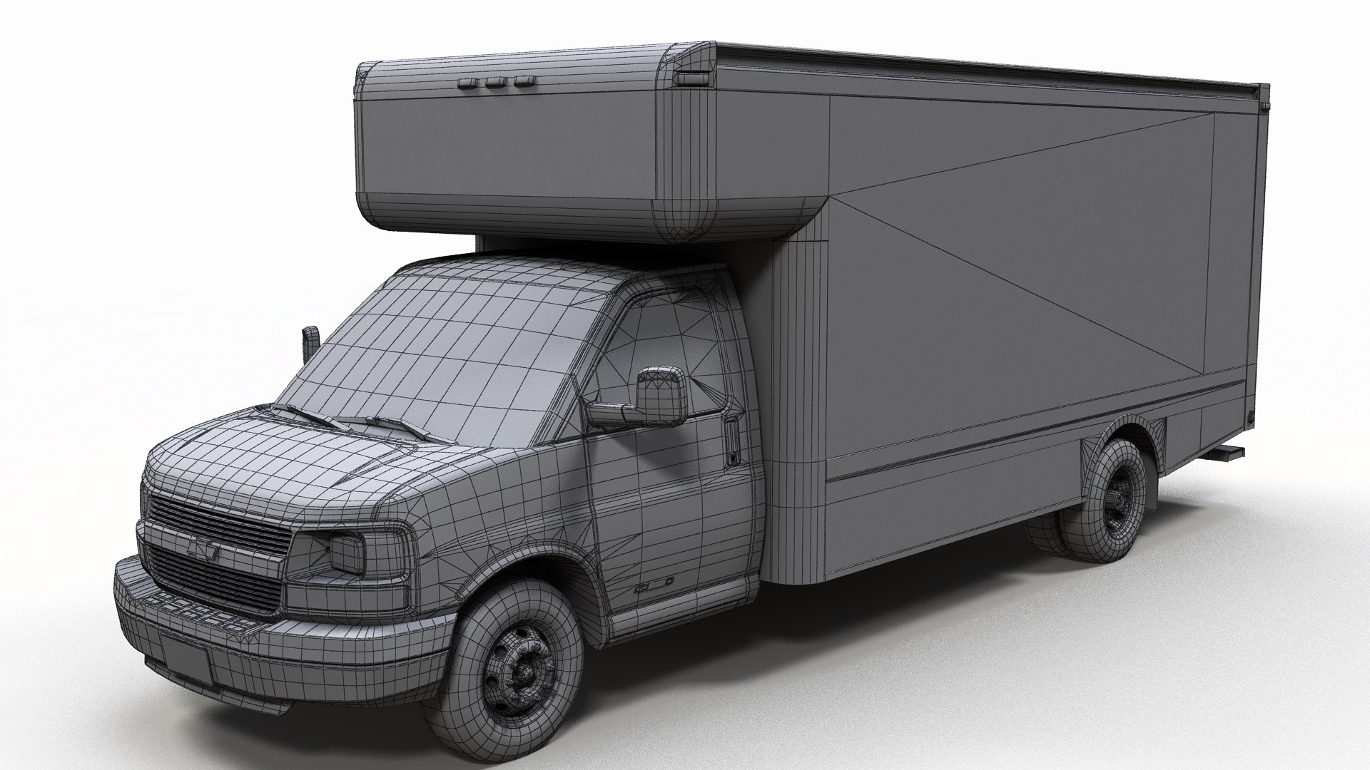 3D Chevrolet Express 3500 Box Van - TurboSquid 2211273