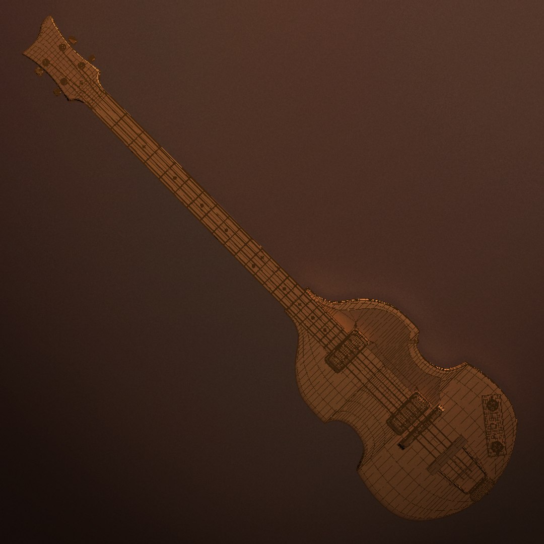 3d Model Hofner Bass