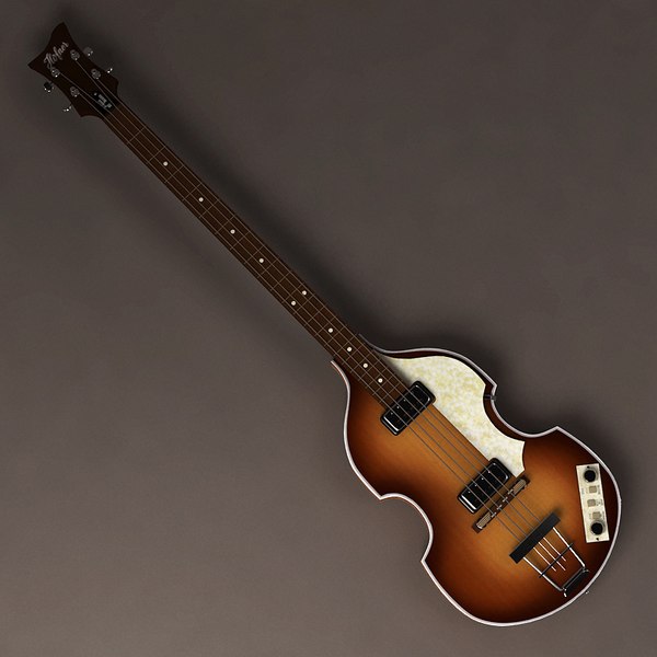 3d model hofner bass