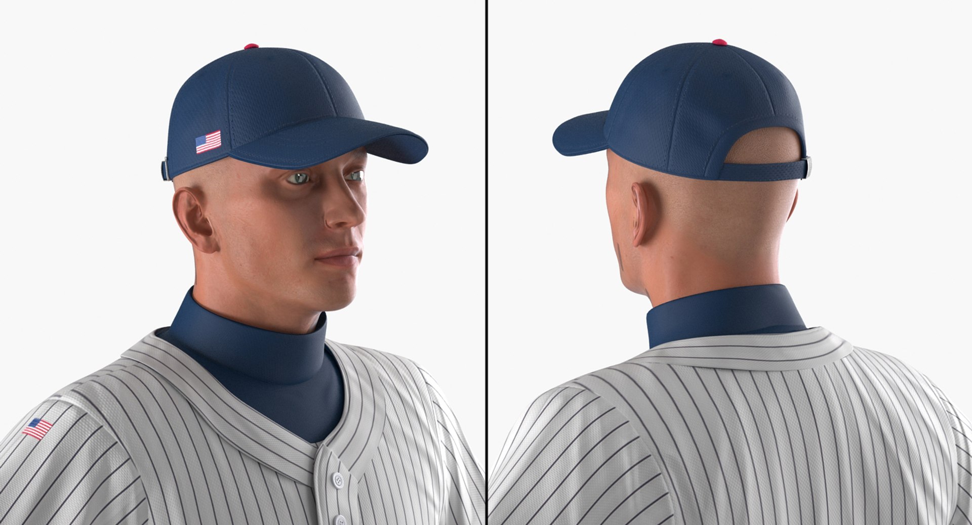 Baseball player rigged generic 3D - TurboSquid 1159992