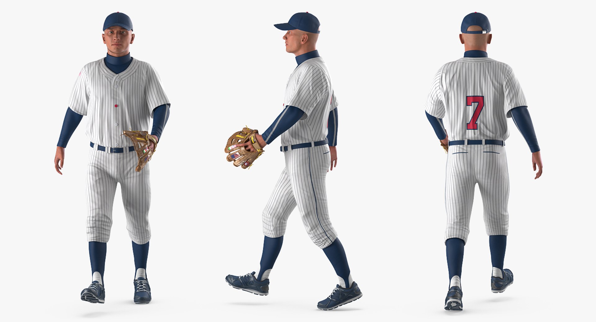 Baseball Player Rigged Generic 3D - TurboSquid 1159992