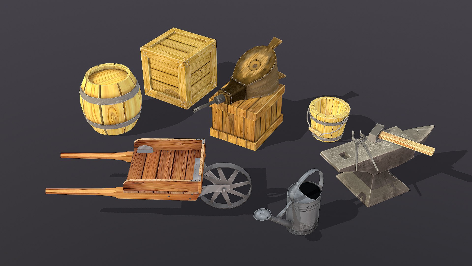 3D Village Props - TurboSquid 1603838