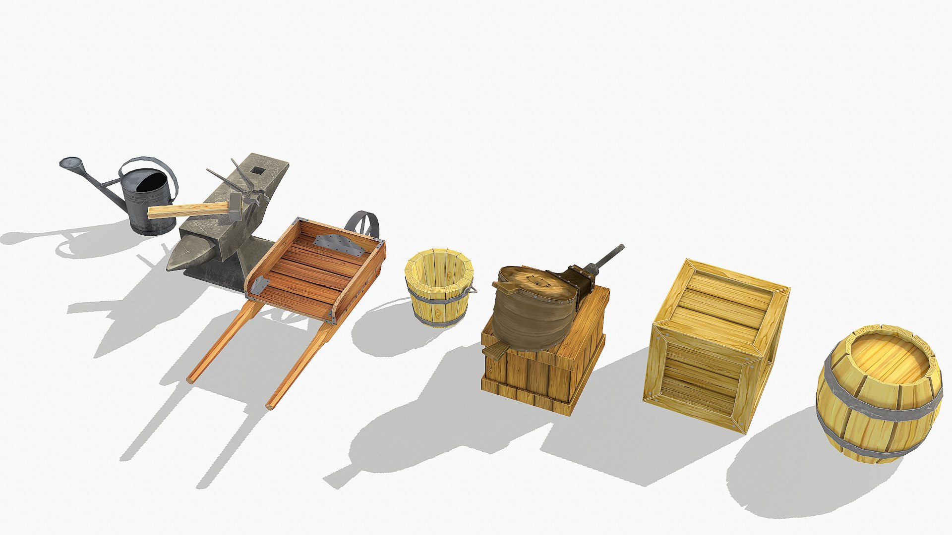 3D Village Props - TurboSquid 1603838