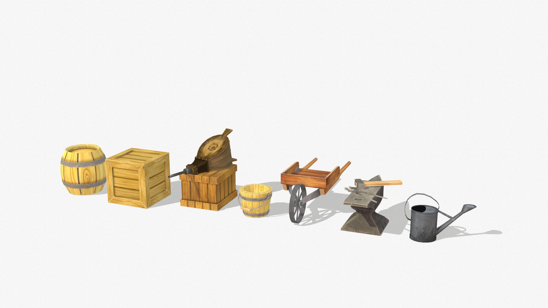 3D Village Props - TurboSquid 1603838