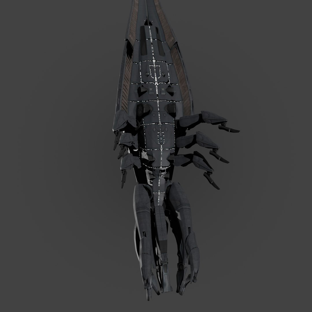 Mass Effect Reaper 3D Model Game-ready Rigged Low-poly 3D Model 3D ...