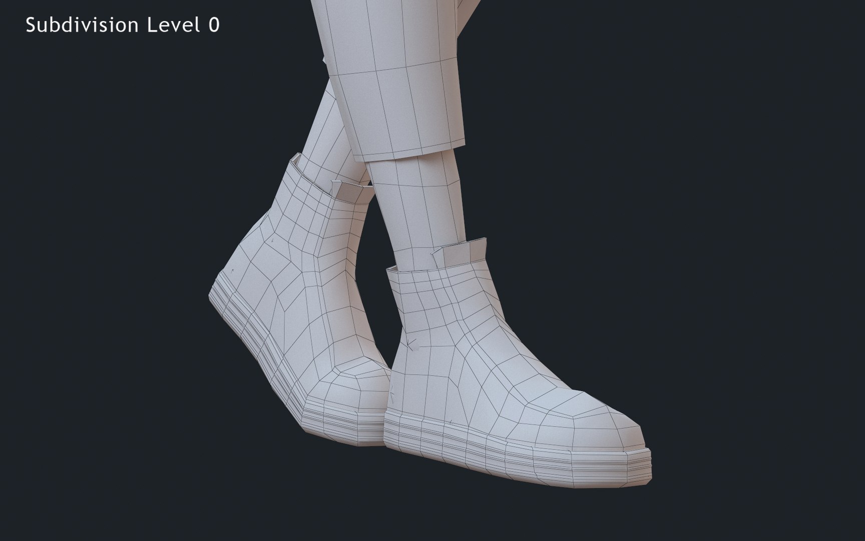 Cartoon Girl Blonde Casual Standing White 3D Model - TurboSquid 2271199