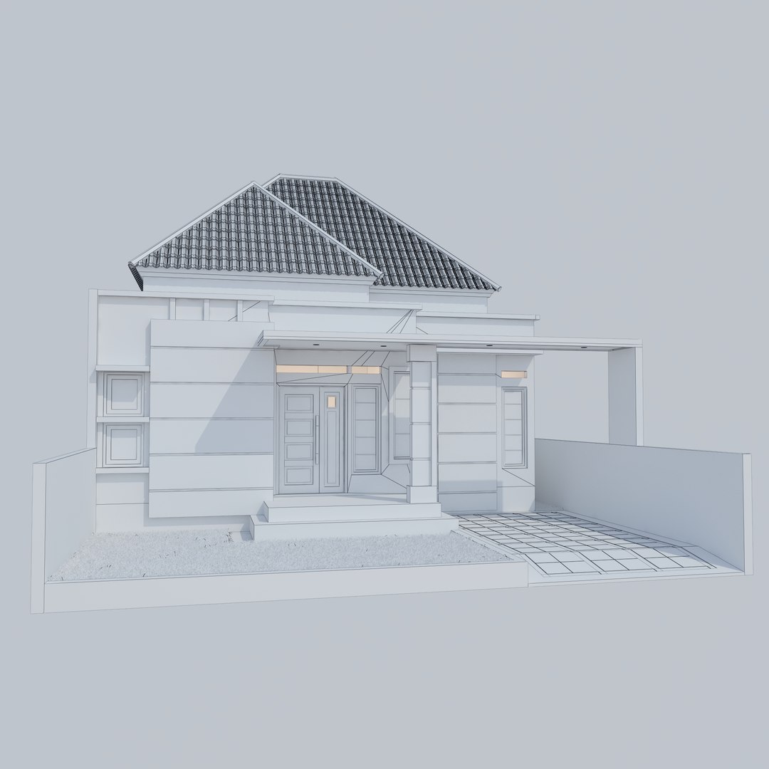 3D Realistic House 001 Model - TurboSquid 2196369