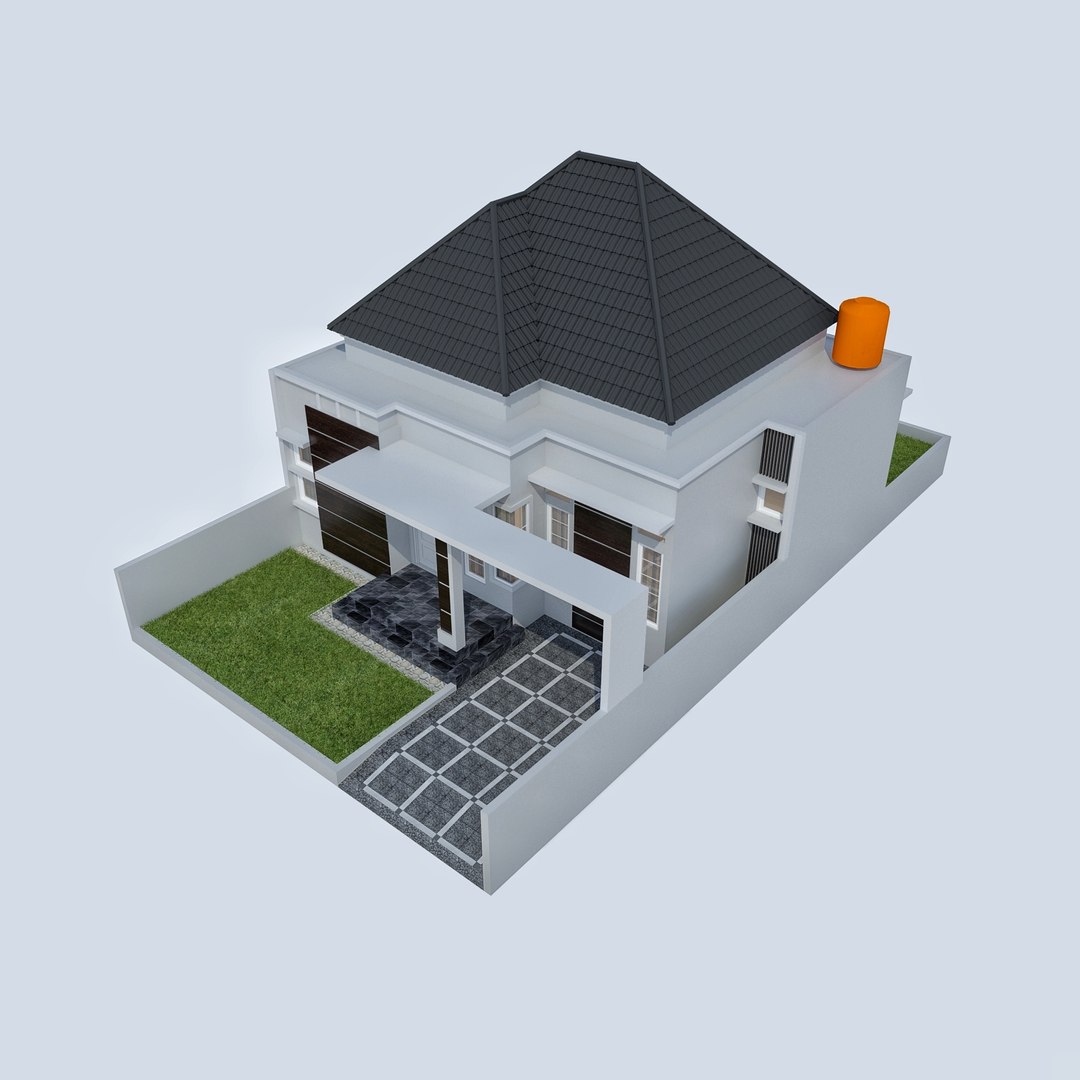 3D Realistic House 001 Model - TurboSquid 2196369