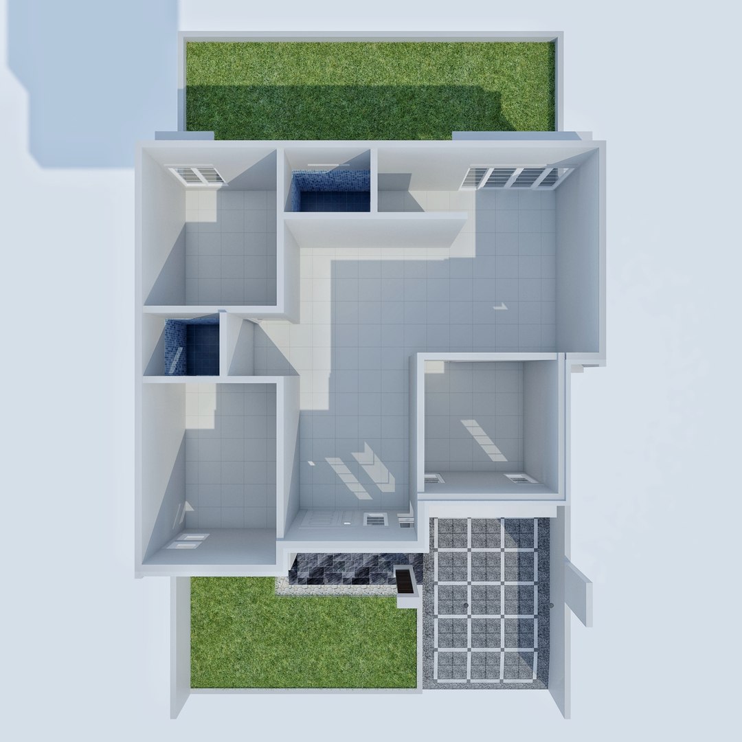 3D Realistic House 001 Model - TurboSquid 2196369