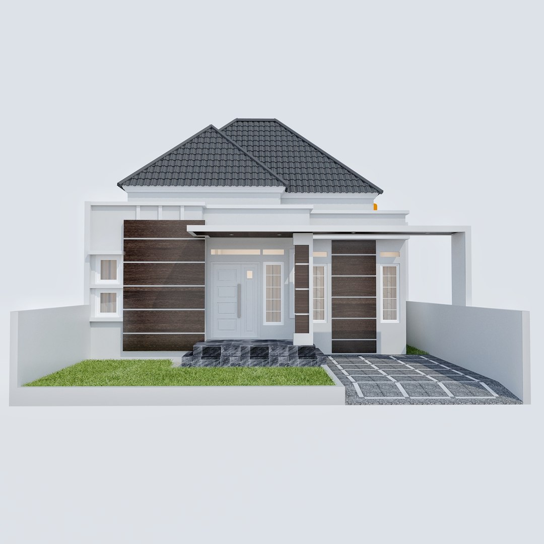 3D Realistic House 001 Model - TurboSquid 2196369