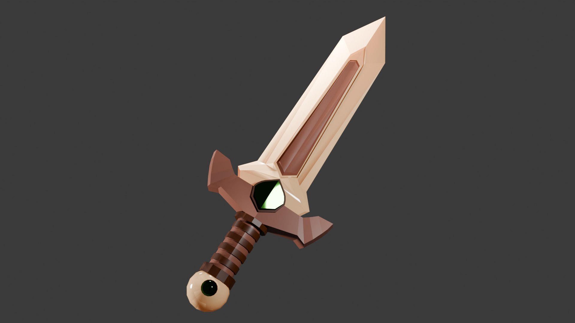 Low Poly Wooden Sword Model - TurboSquid 2475980