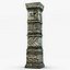 3d model ancient stone column