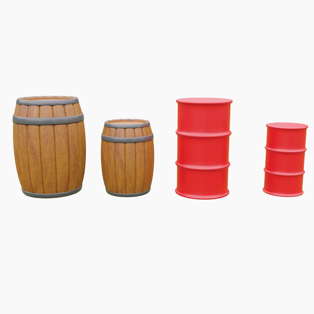 Barrels 3D Model - TurboSquid 2041773