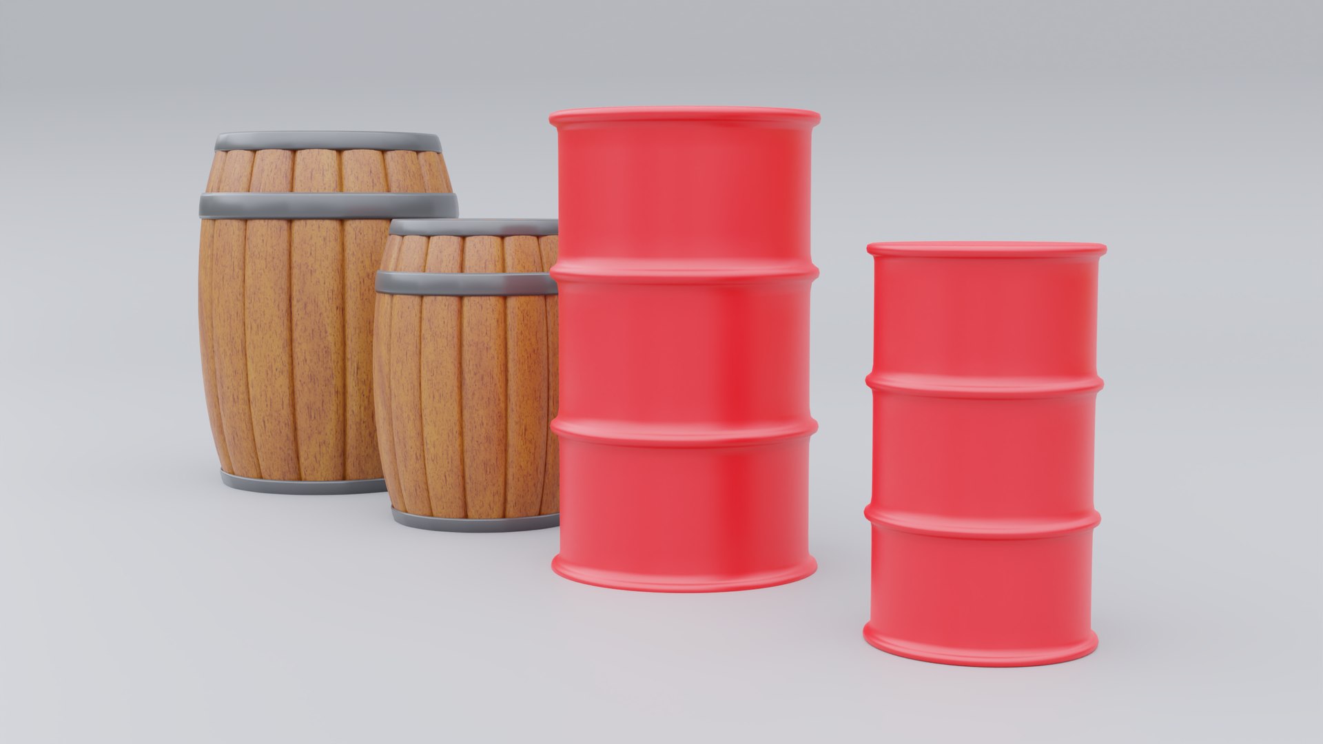 Barrels 3D Model - TurboSquid 2041773