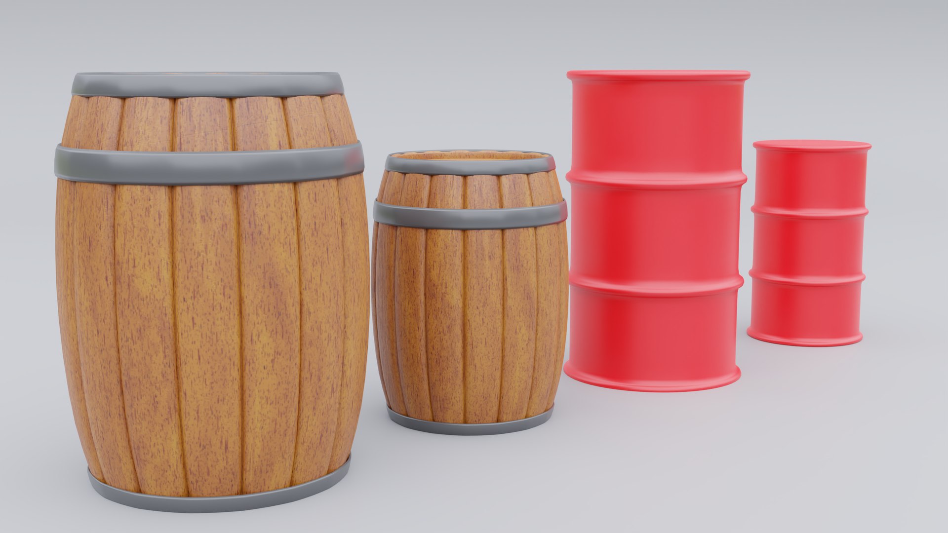 Barrels 3D Model - TurboSquid 2041773
