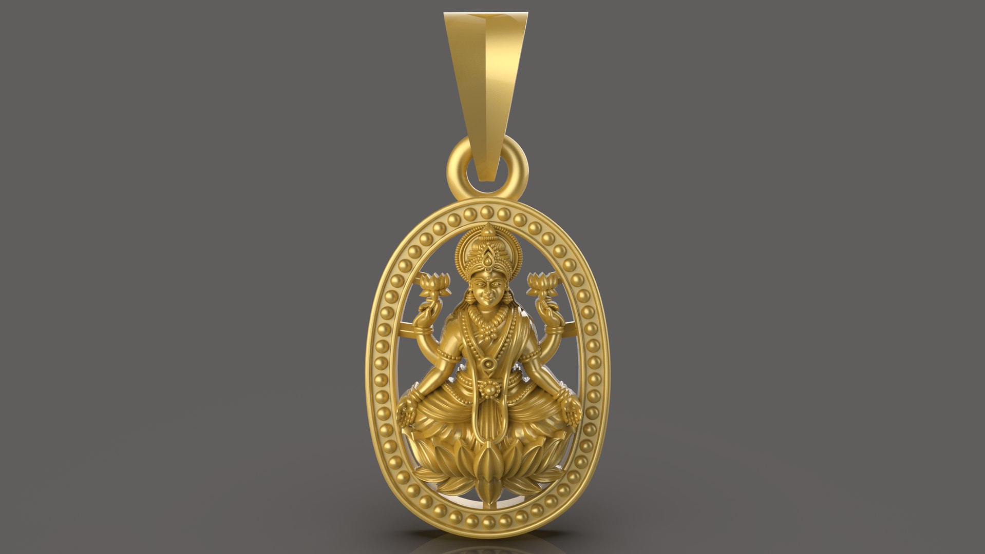 Round Laxmi Pendant - 0058 3D Model - TurboSquid 2333925