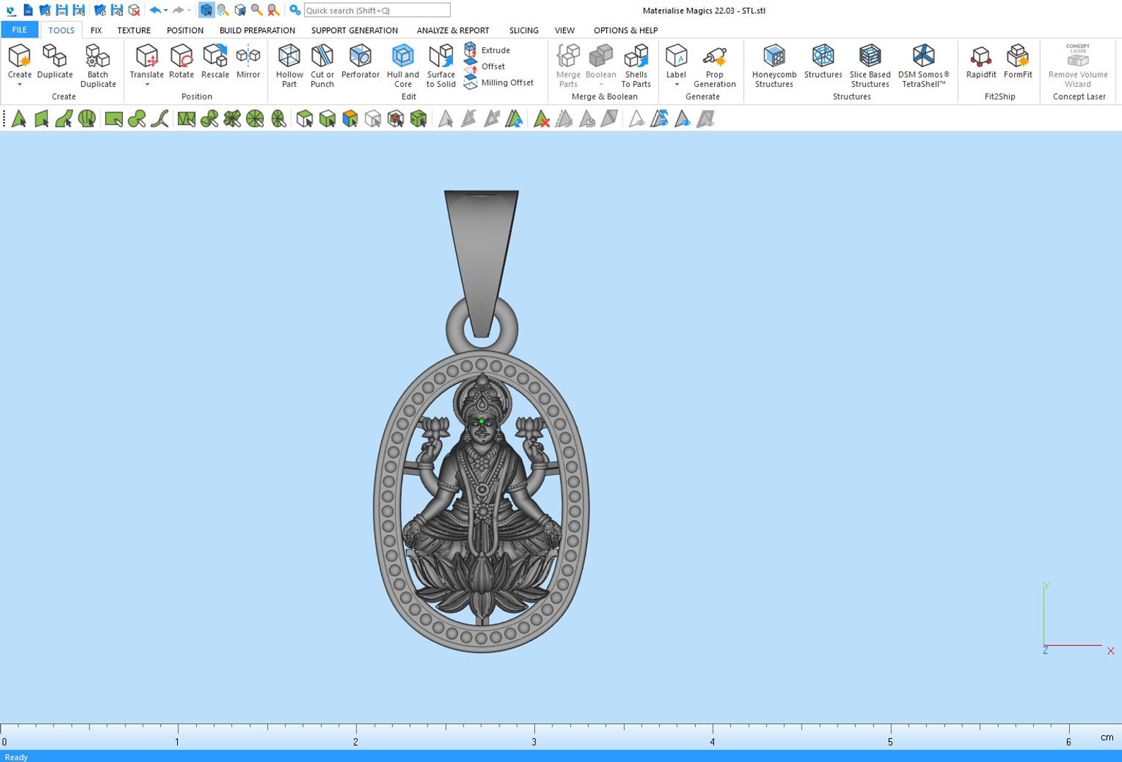 Round Laxmi Pendant - 0058 3D Model - TurboSquid 2333925