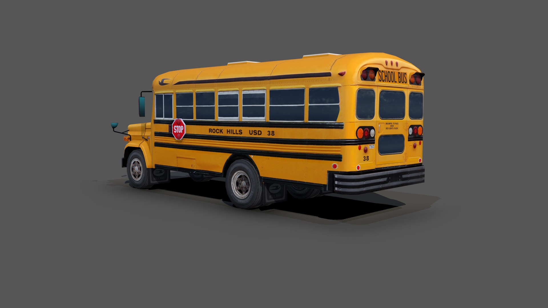 Blue Bird School Bus 3D Model - TurboSquid 1567444