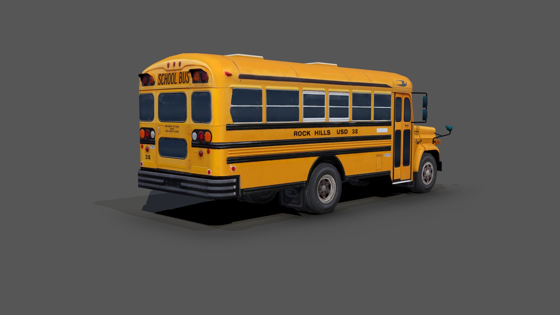 Blue Bird School Bus 3D Model - TurboSquid 1567444