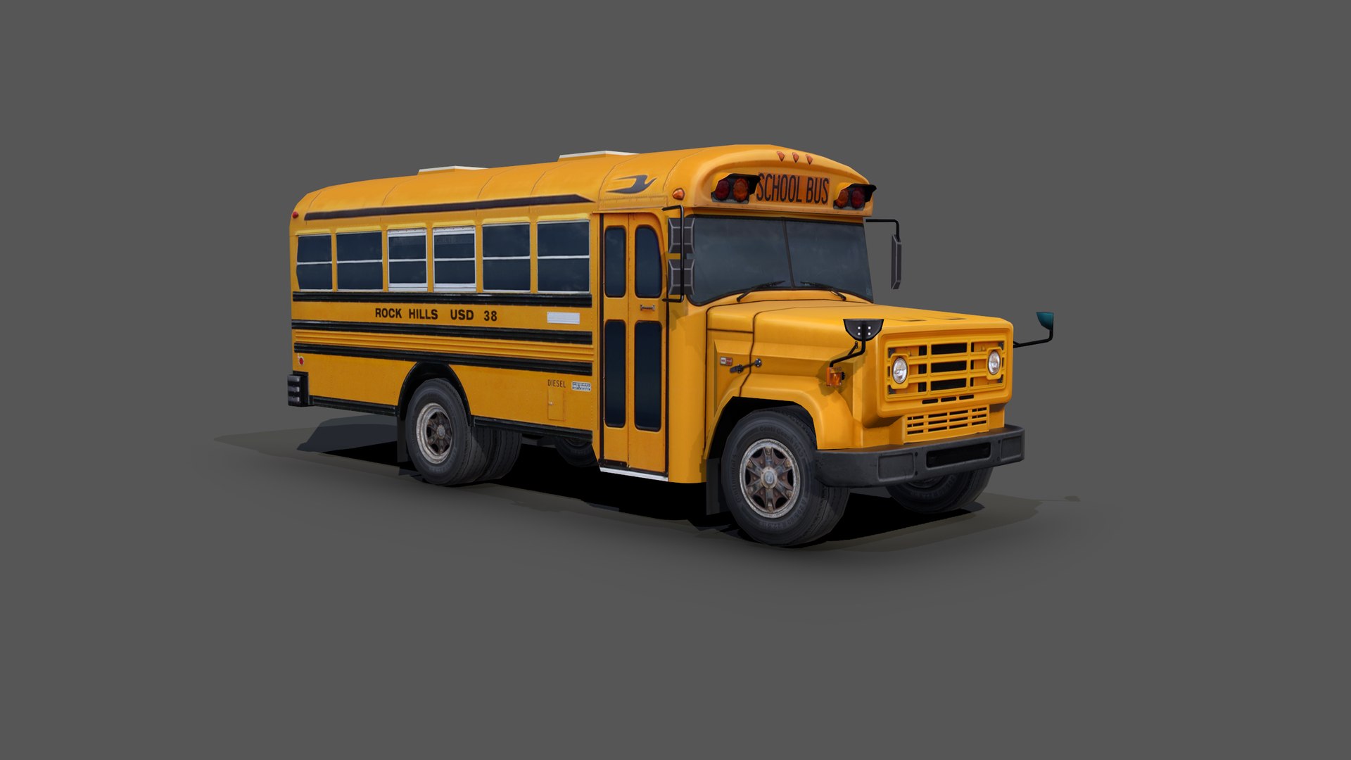 Blue Bird School Bus 3D Model - TurboSquid 1567444