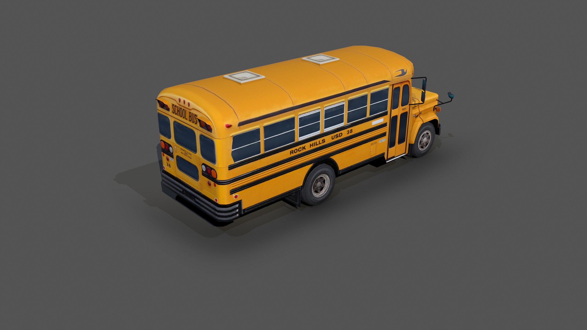 Blue Bird School Bus 3D Model - TurboSquid 1567444