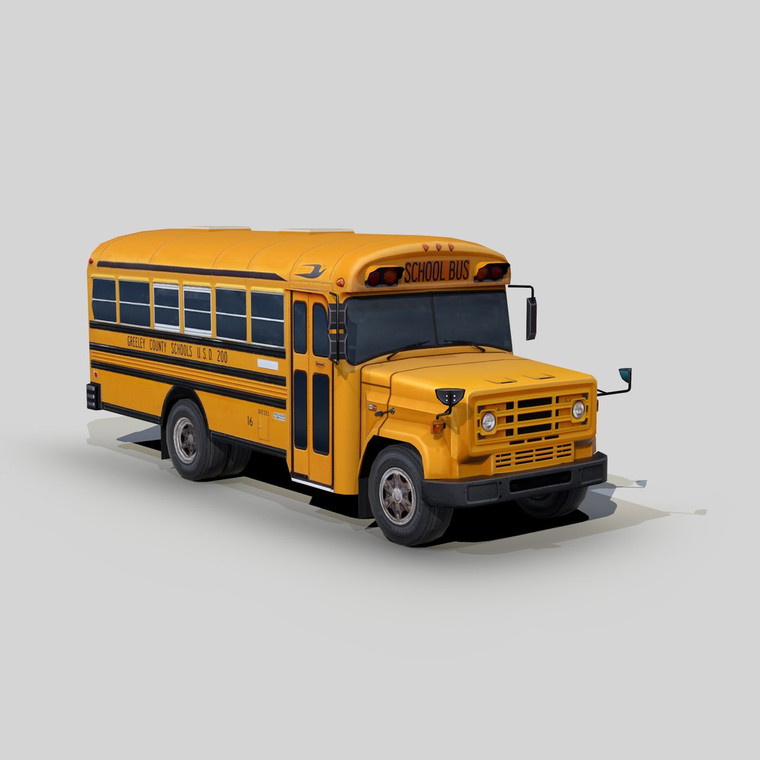 Blue Bird School Bus 3D Model - TurboSquid 1567444