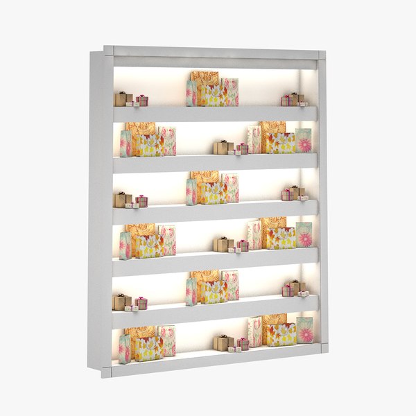 3D gift box shelf - TurboSquid 1285384
