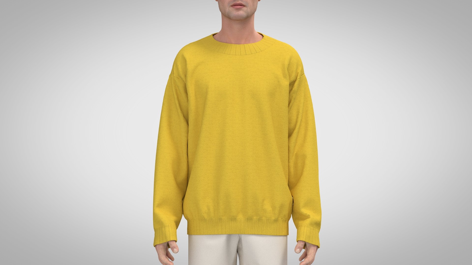 3D Oversized Sweater Model - TurboSquid 2133201