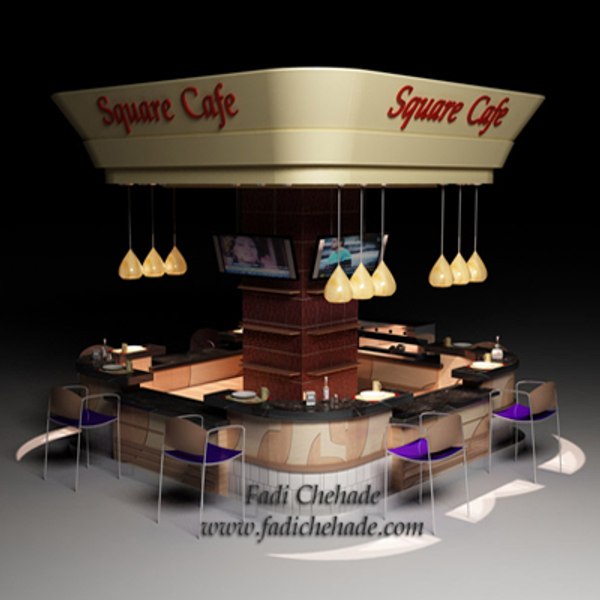 cafe restaurant 3d 3ds
