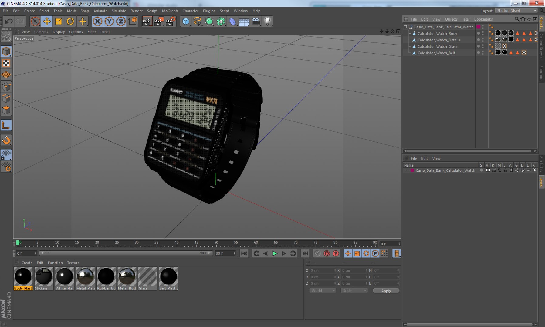 3D Model Casio Data Bank Calculator - TurboSquid 1266000